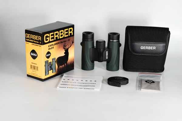 Gerber Explorer S-II – 8X25 BAK4 Binocular – NZ Camera & Print